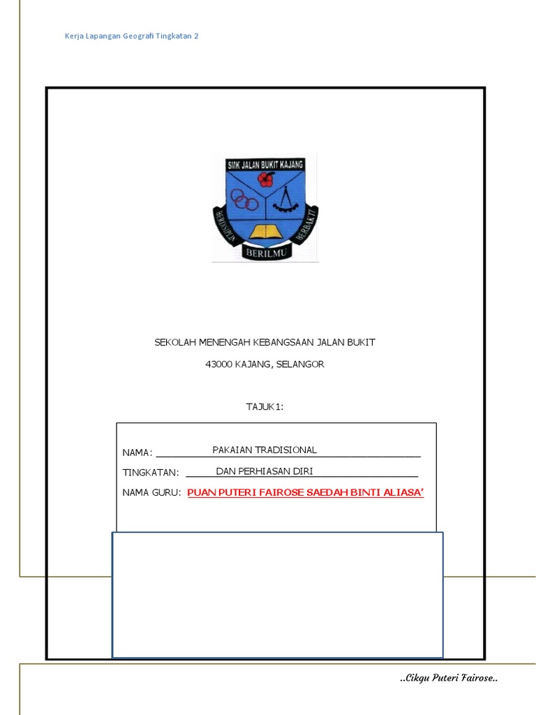 Kerja Lapangan Geo Ting. 2 | PDF