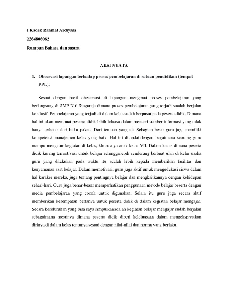 Aksi Nyata Topik 3 Ppae Pdf