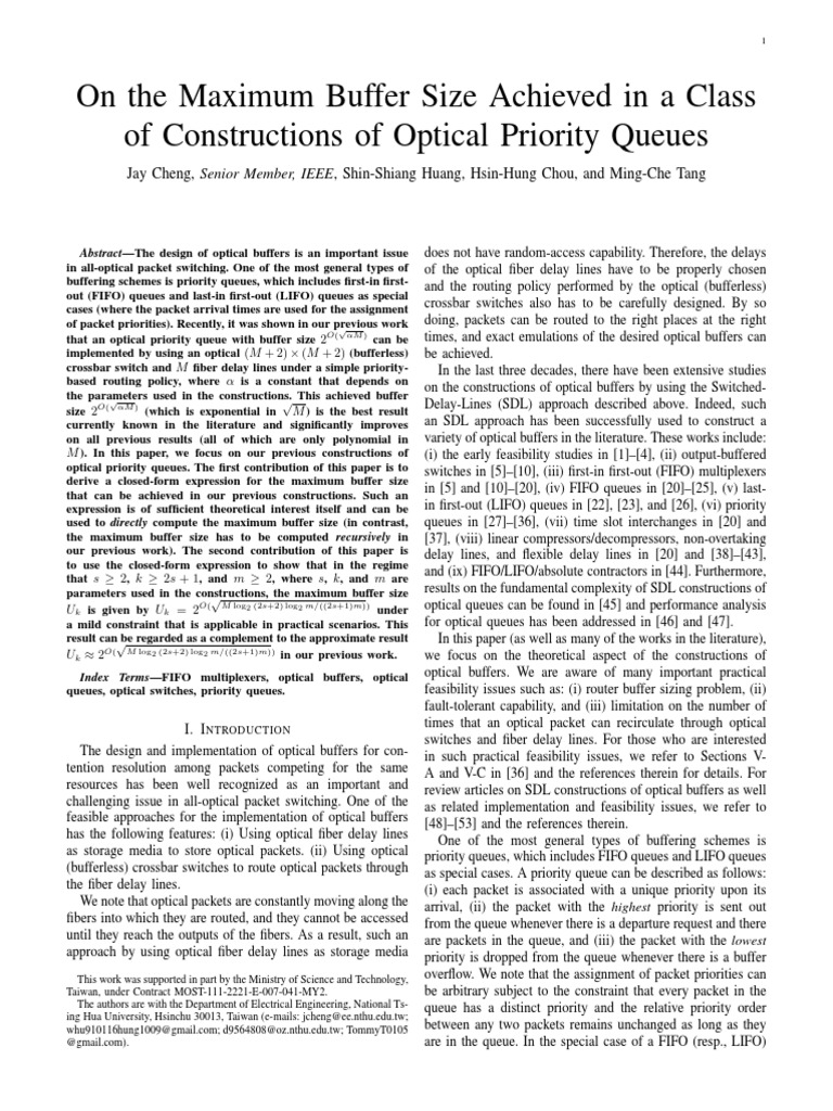 on-the-maximum-buffer-size-achieved-in-a-class-of-constructions-of