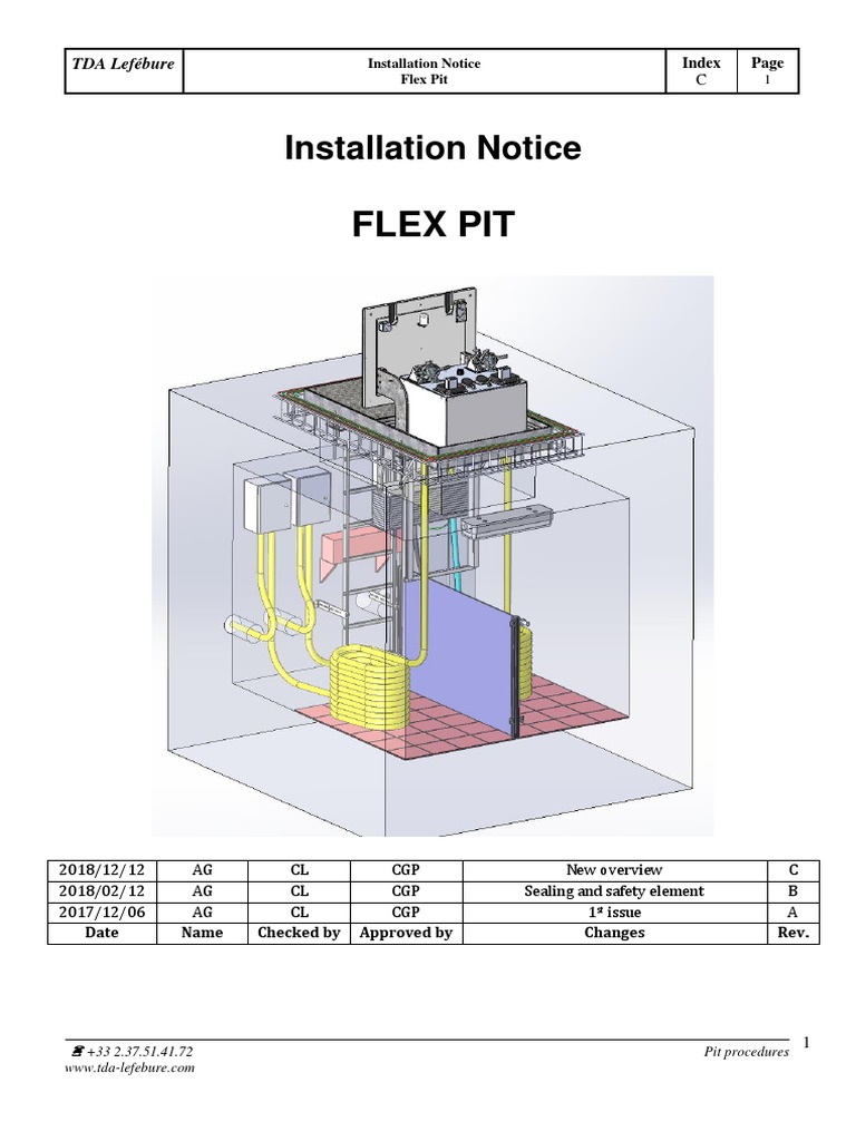Installation Notice TDA Lefébure Flex Pit Rev C | PDF | Technology ...