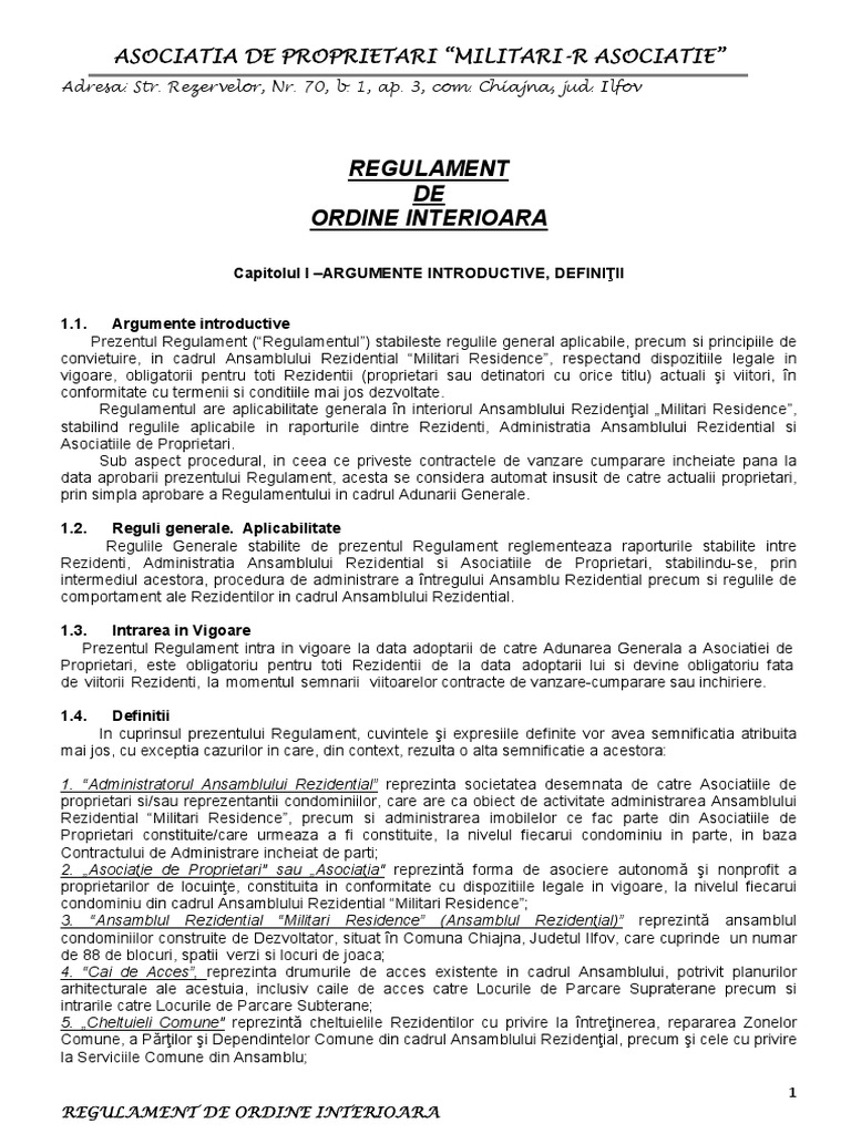 MR Asociatie ROI APROBAT | PDF