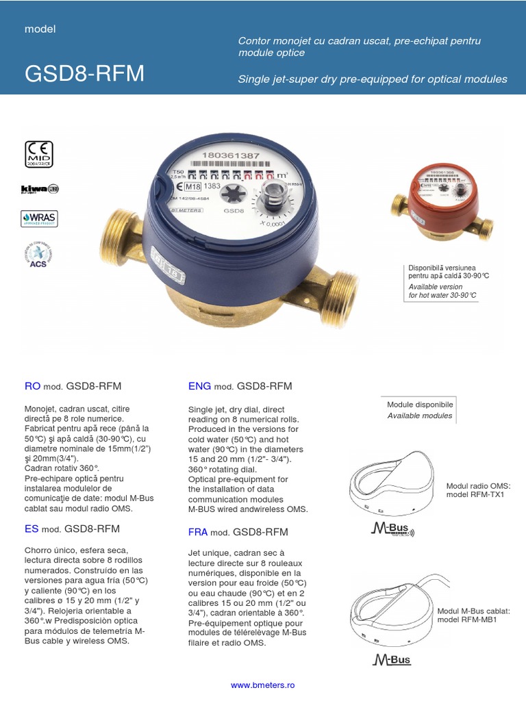 GSD8-RFM Fisa Tehnica RO | PDF
