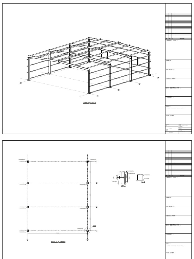 Tekla Structures Construction Drawings | PDF