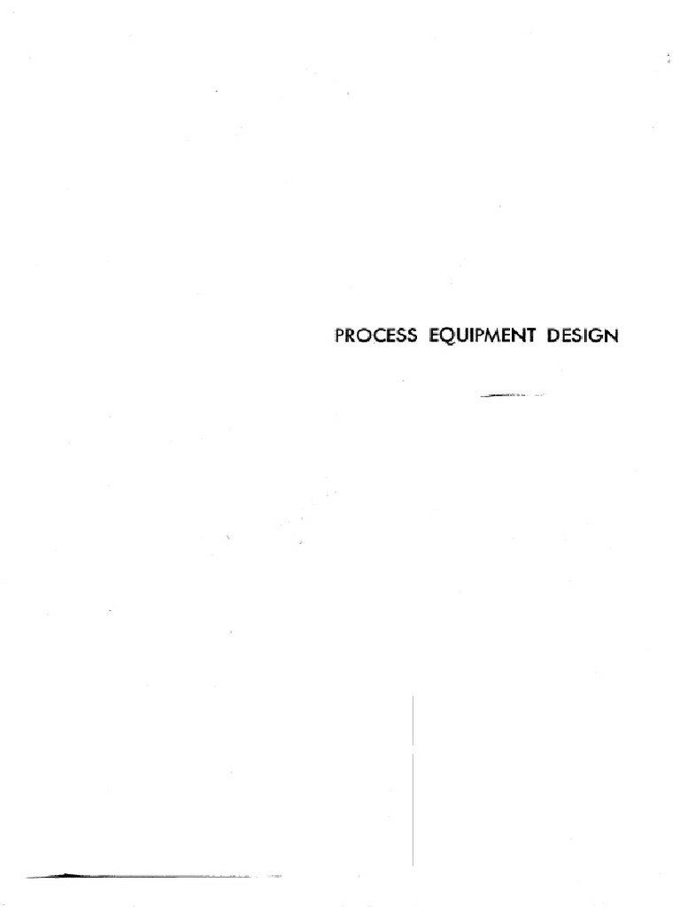 Process Equipment Design Handbook (Brownell) | PDF