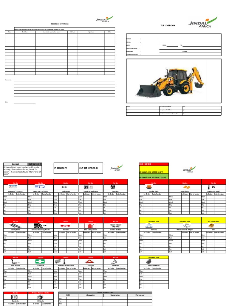 TLB Logbook.. - Rev1 | PDF