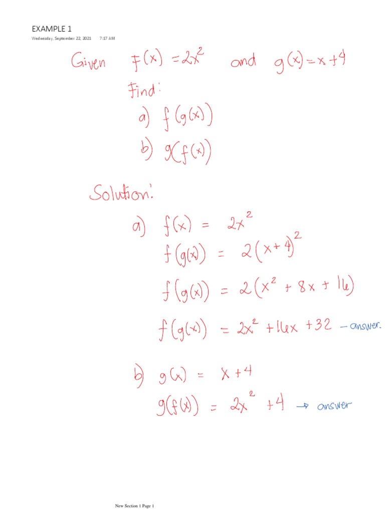 Composition of Functions | PDF