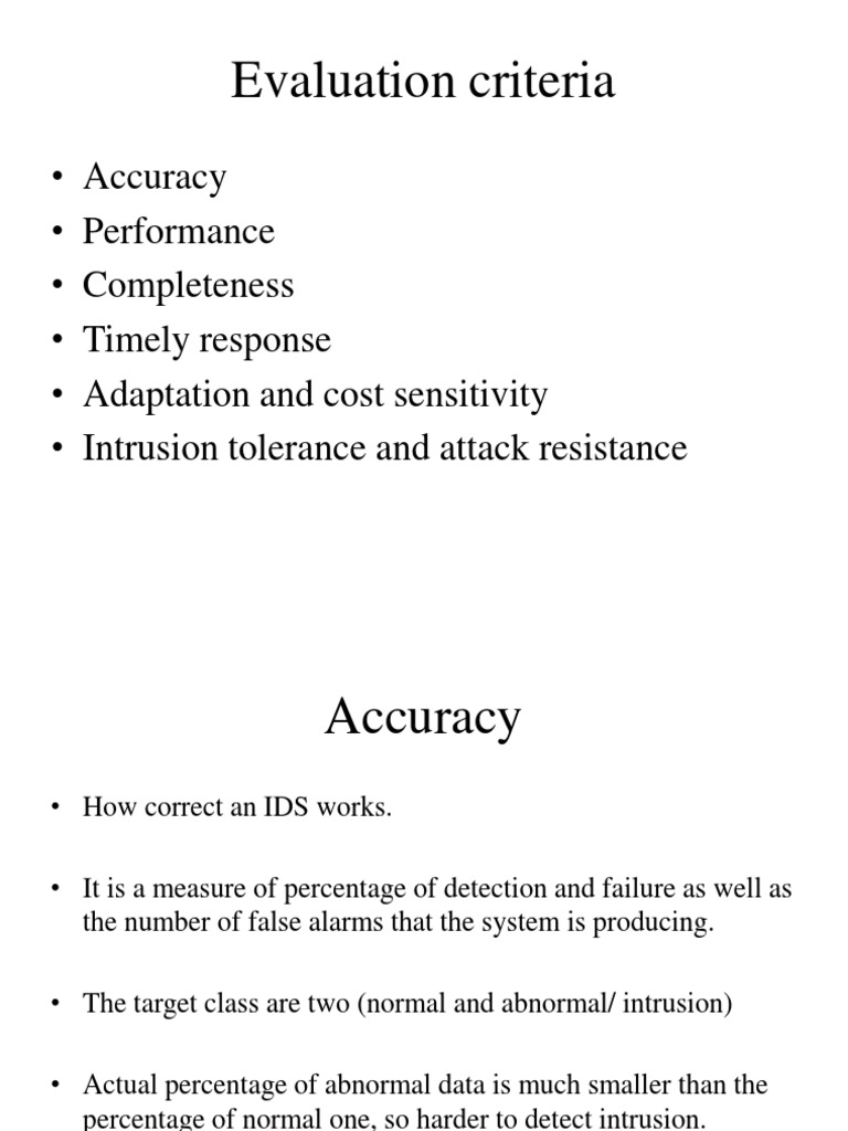 Evaluation Criteria | PDF