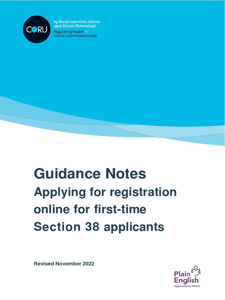 Guidance-Notes-S38 Coru | PDF