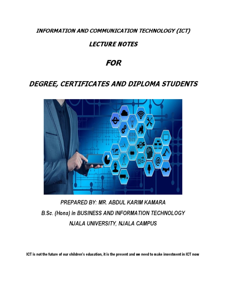 Ict Lecture Notes Pdf
