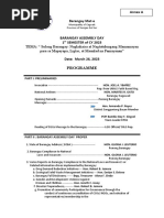 Brgy Assembly Program | PDF