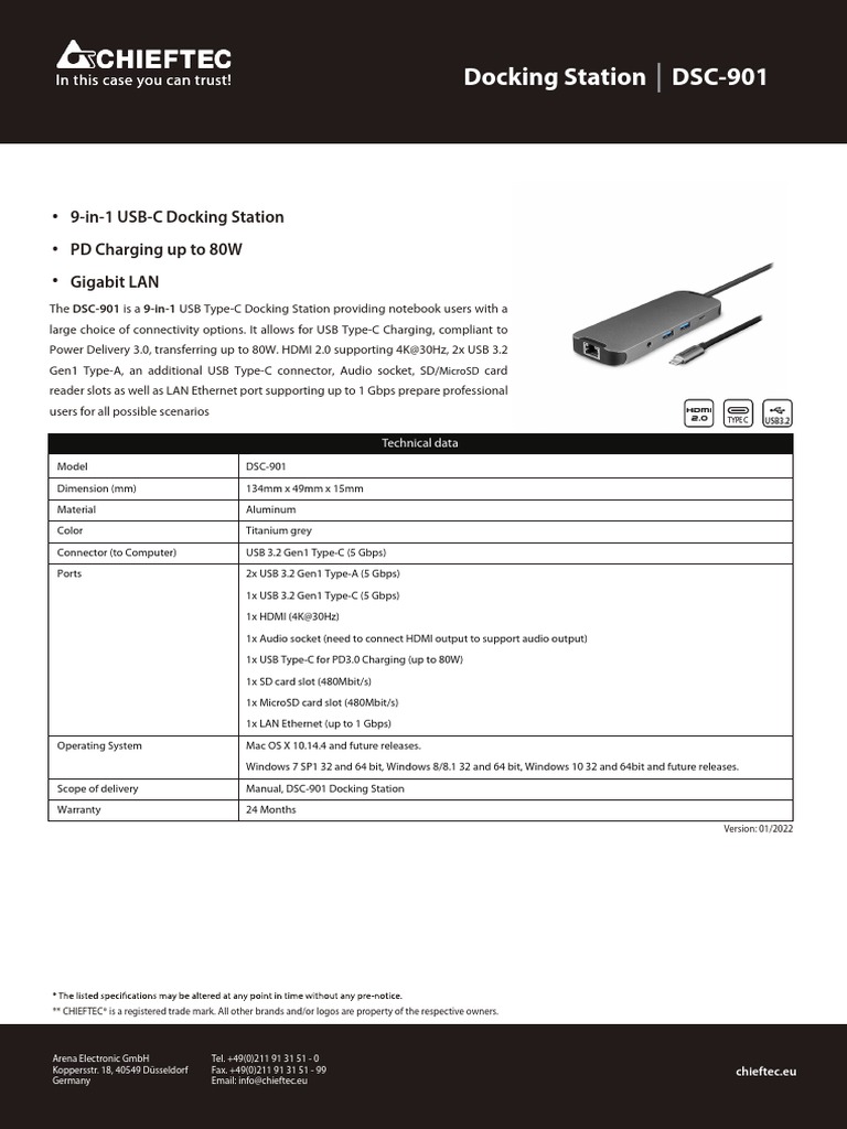 Datasheet DSC 901 EN | PDF