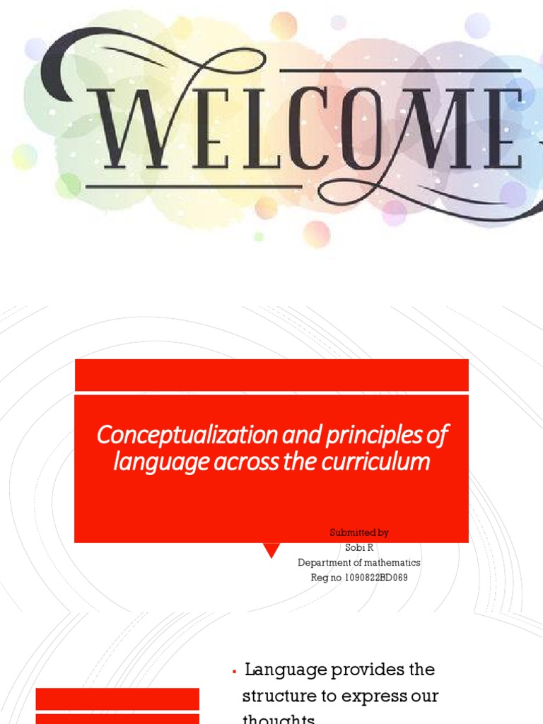 Language Across The Curriculum | PDF