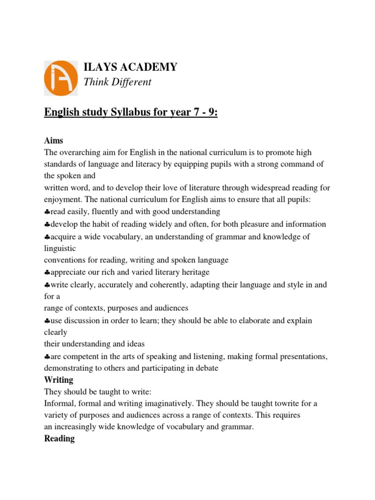 SYLLABUS BREAKDOWN | PDF