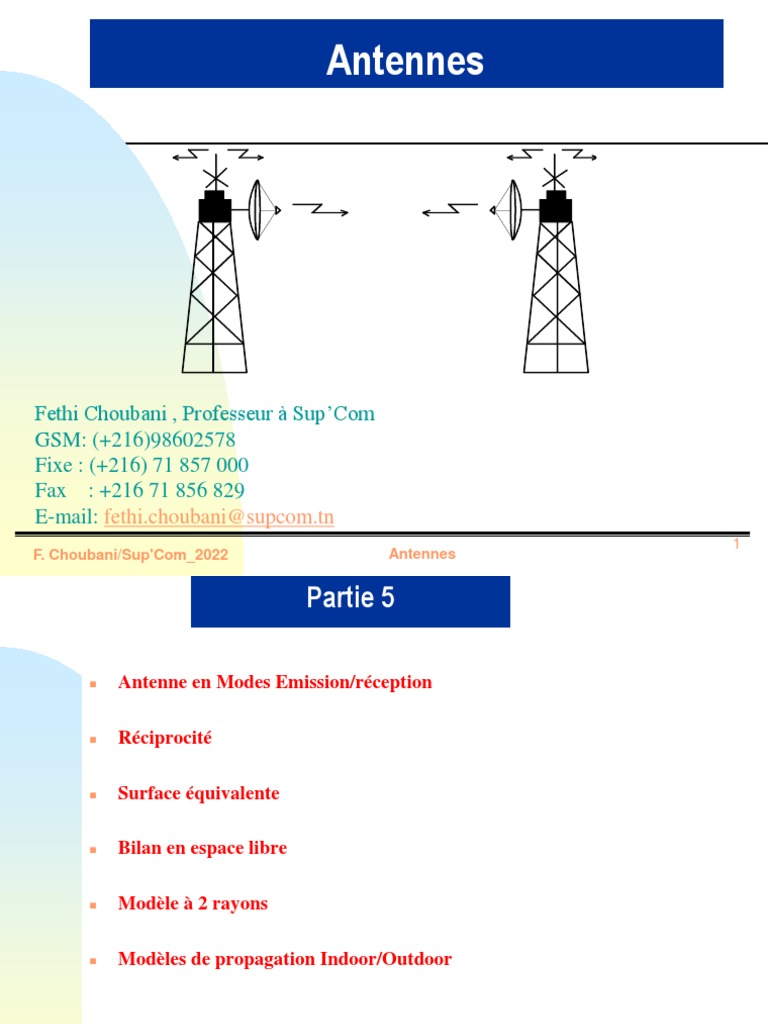 Antennes SUPPTIC 2022 Partie5 | PDF