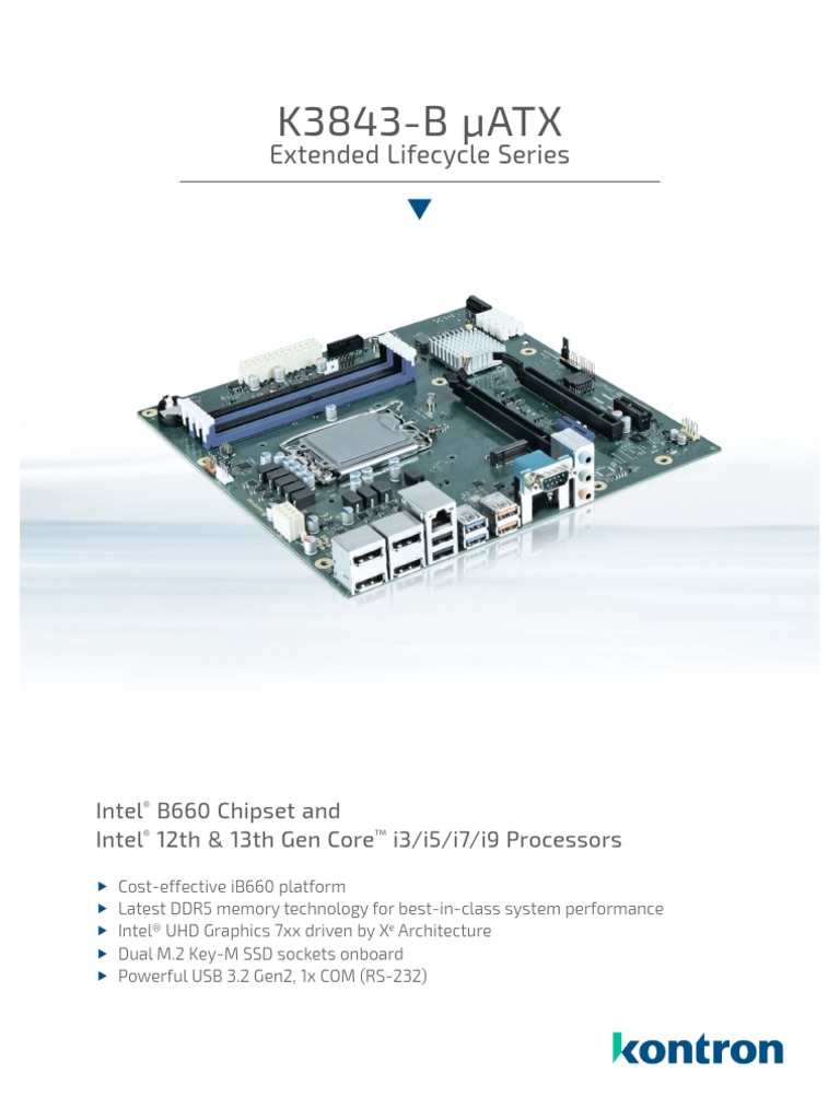 DS K3843-B micro-ATX | PDF