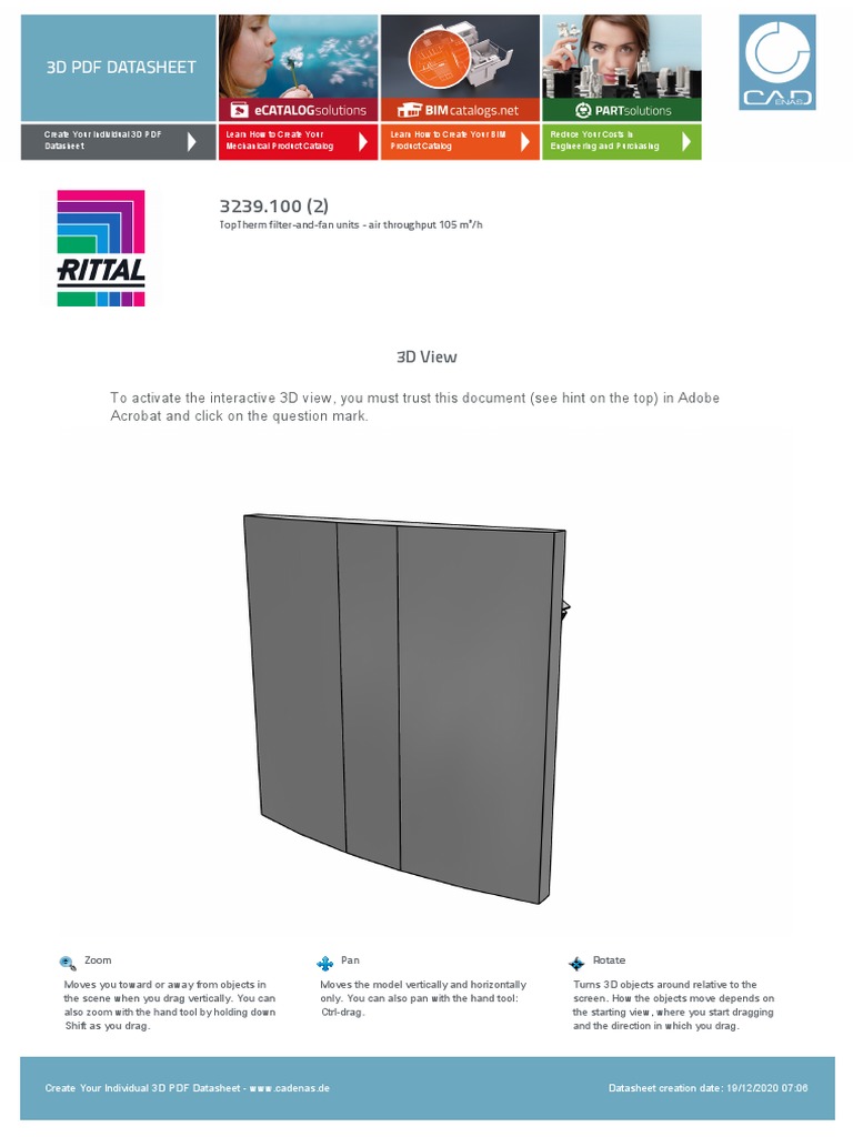 Rittal Fan & Filter 3239.100 | PDF