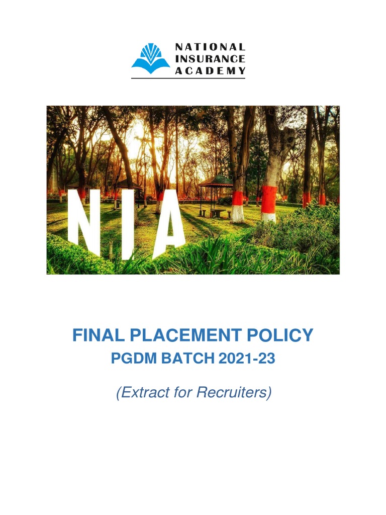 Final Placement Guidelines Extract - For Recruiters | PDF