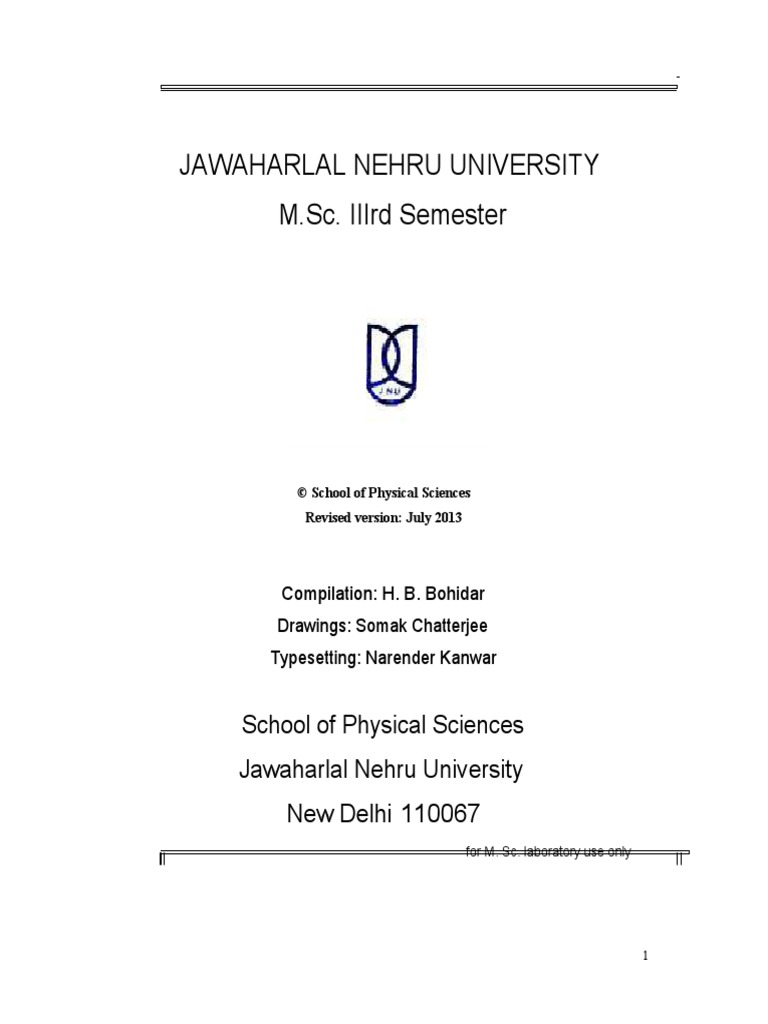 MSC 3rd Sem Manual | PDF