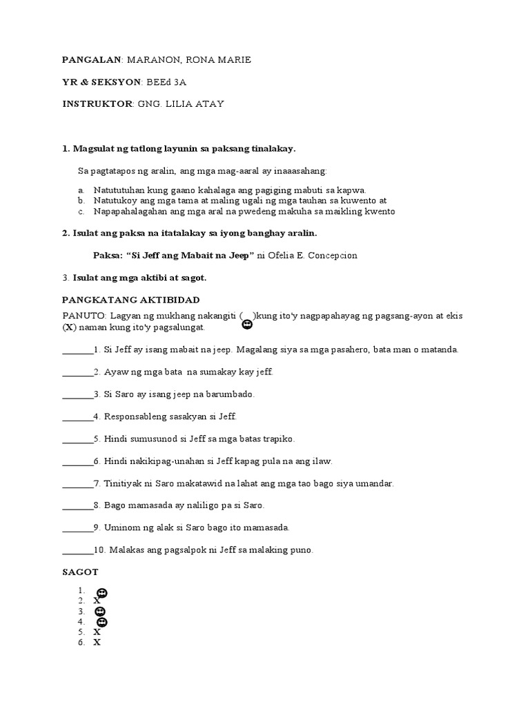 Gawain Output Sa Final | PDF