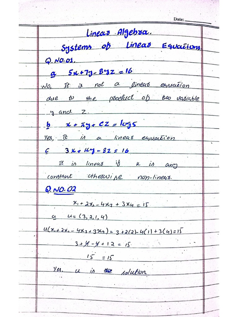 Linear Algebra CH 03 | PDF