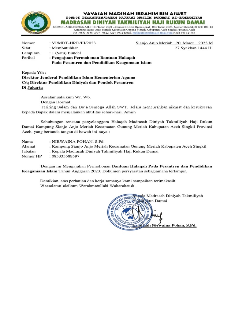 Proposal HALAQAH MDT | PDF