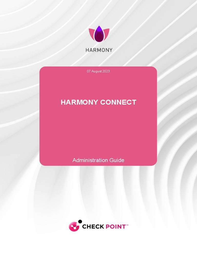 CP Harmony Connect AdminGuide | PDF