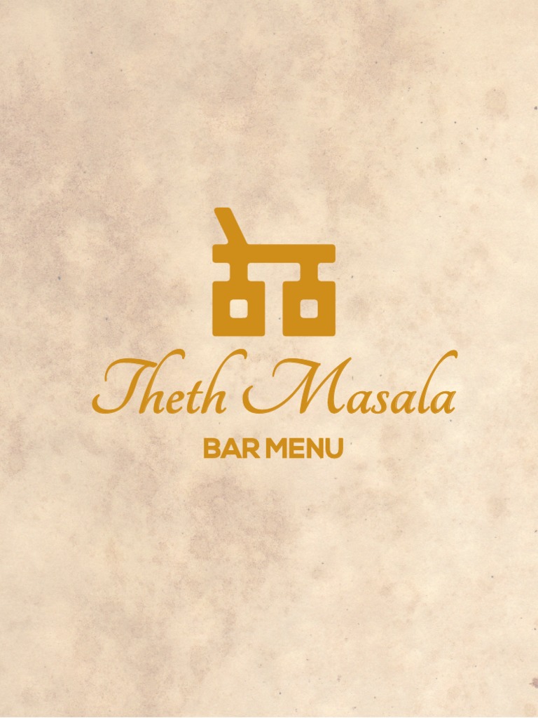 Theth Masala Bar Menu T2 | PDF