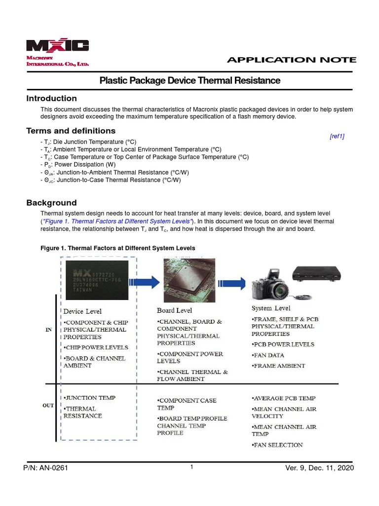 Plastic Package Device Thermal Resistance | PDF