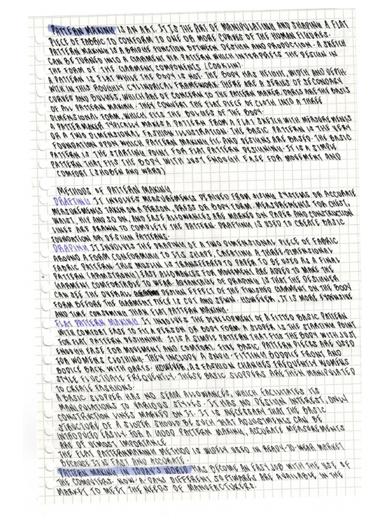 What Is Pattern Making Pdf