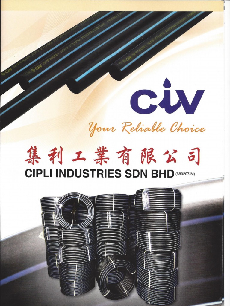 Cipli Hdpe Pipe Civ | PDF