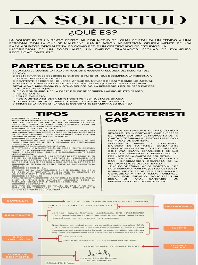 Infografía de La Solicitud | PDF
