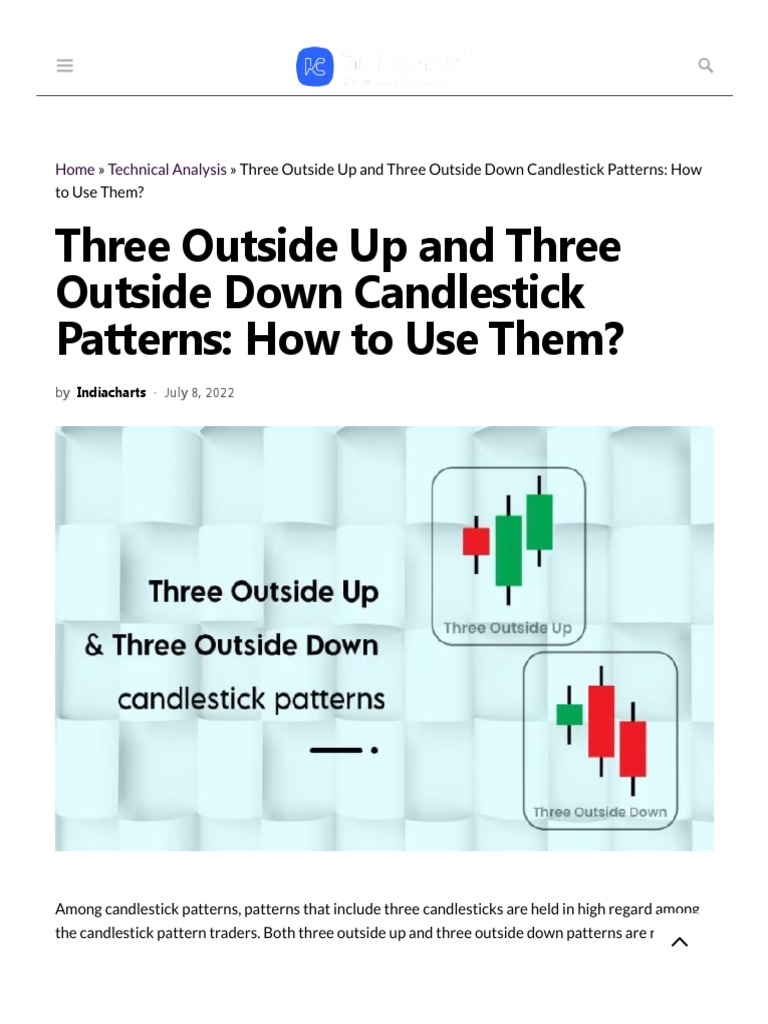 Three Outside Up and Three Outside Down Candlestick Patterns | PDF
