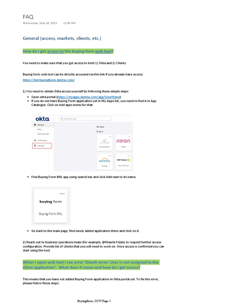 Buying Forms Web Tool | PDF