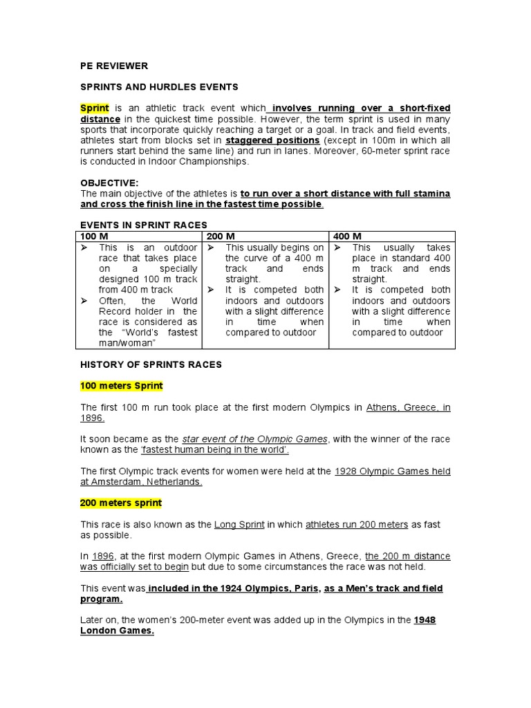 Pe Reviewer Midterm | PDF