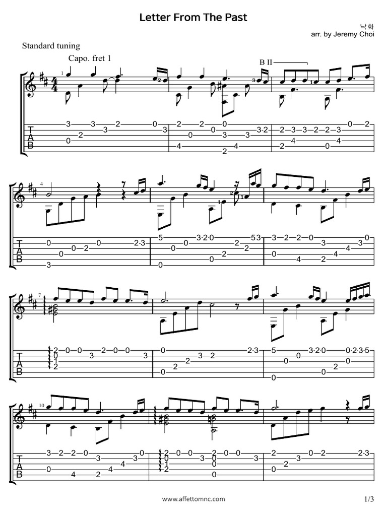 Tab - Letter From The Past | PDF