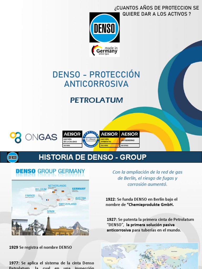 Presentación Denso-Ongas-Petrolatum | PDF | Tecnología