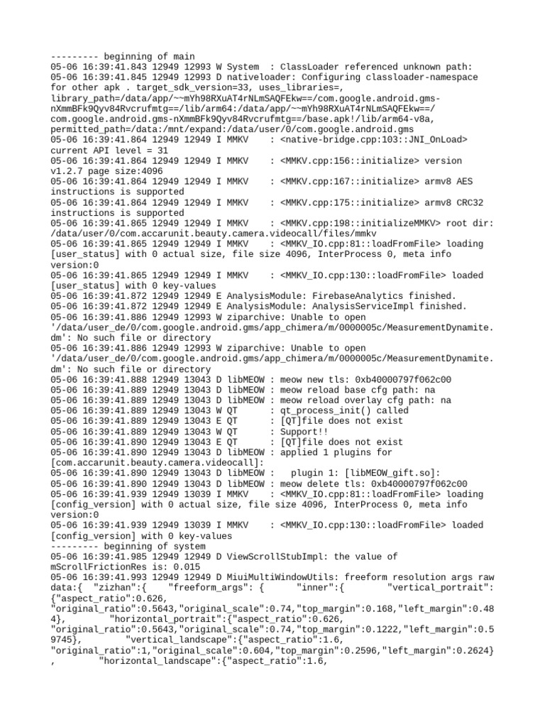 Android Log Analysis Report | PDF