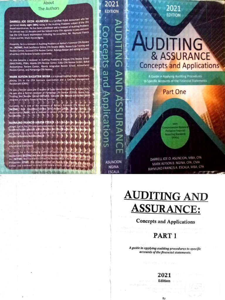 Aud Assurance Concepts Appli Part 1 2021 PDF | PDF