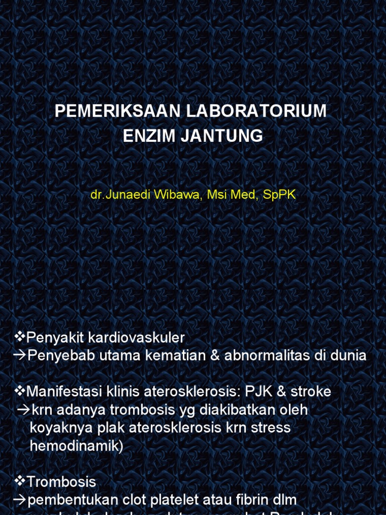 Pemeriksaan Laboratorium Enzim Jantung | PDF
