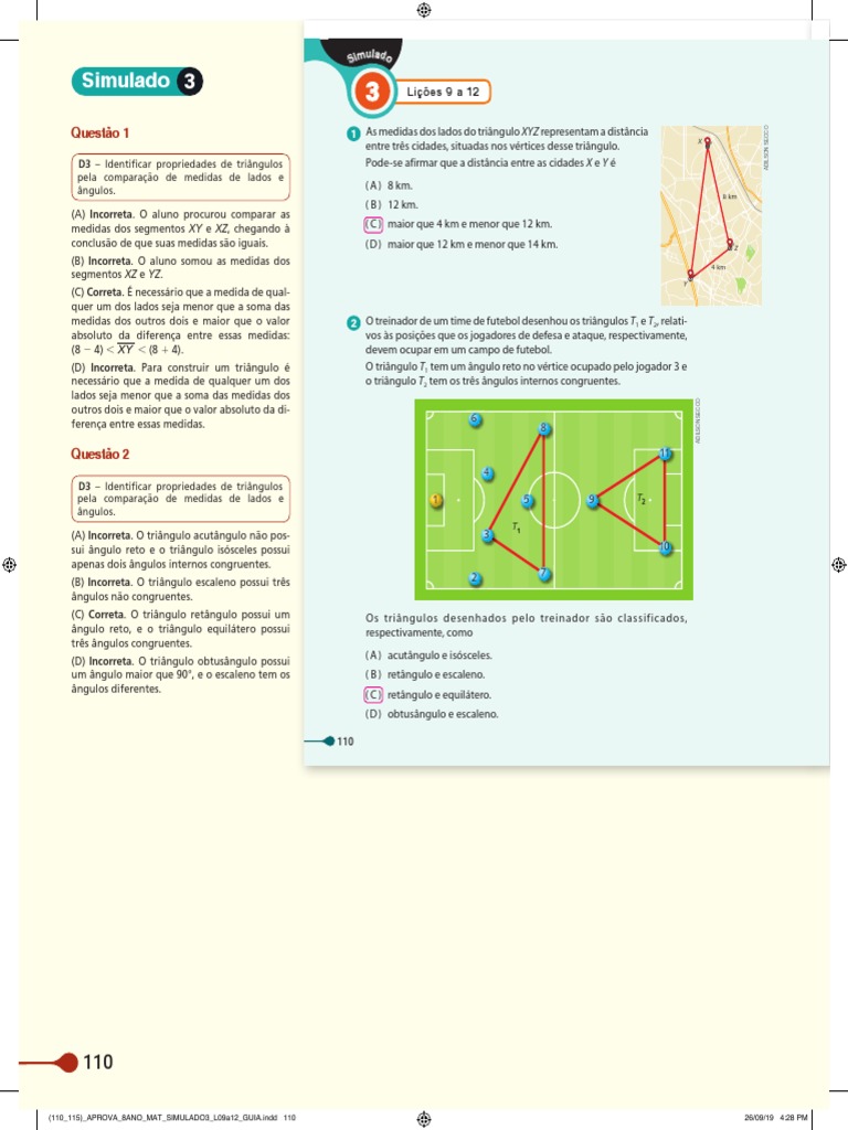 Aprova 8 Ano Mat Simulado 3 | PDF