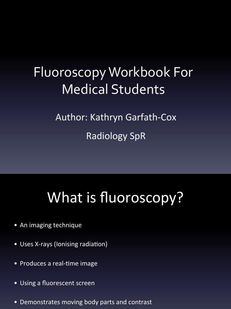 Fluoroscope Workbook | PDF