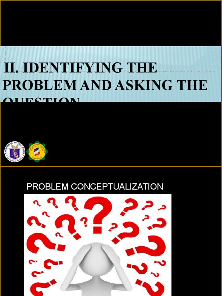 (#2)Identifying the Problem and Asking the Question | PDF