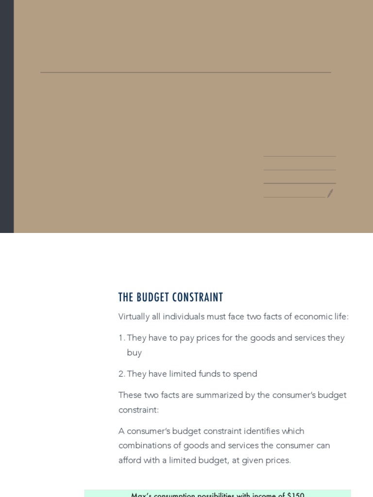 1.2 - The Budget Line | PDF