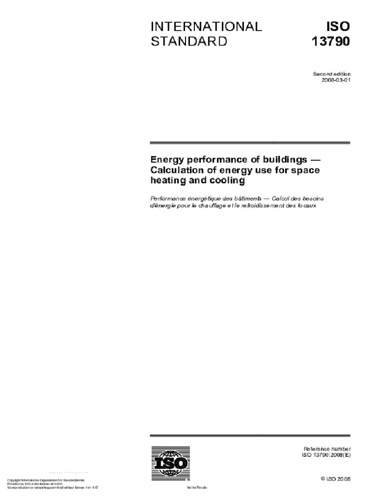 Iso 13790-2008 | PDF