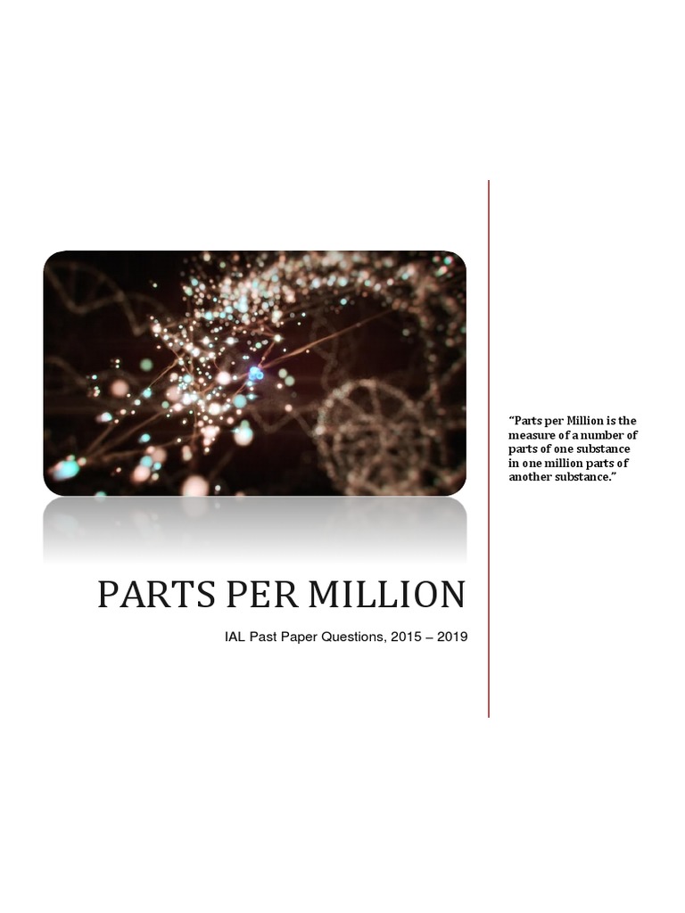 Tute 4 Parts Per Million | PDF