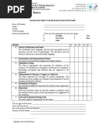 Validation Sheet For Research Questionnaire | PDF