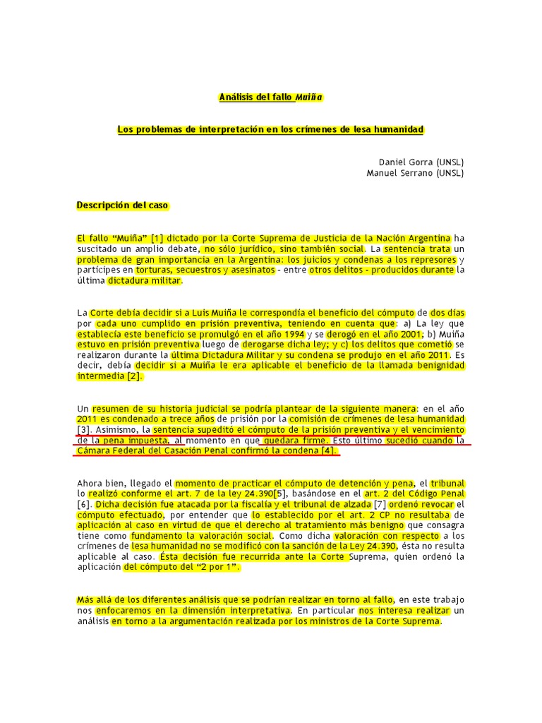 Daniel Gorra y Manuel Serrano | PDF | Derecho penal | Juez