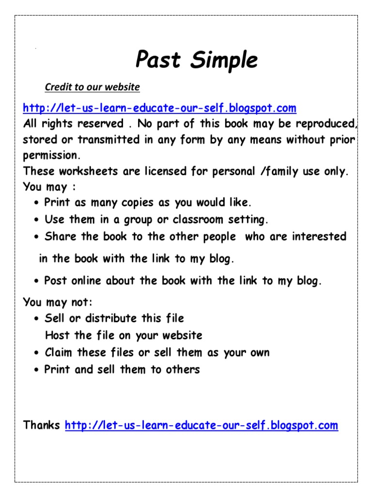 Past Simple-1 | PDF