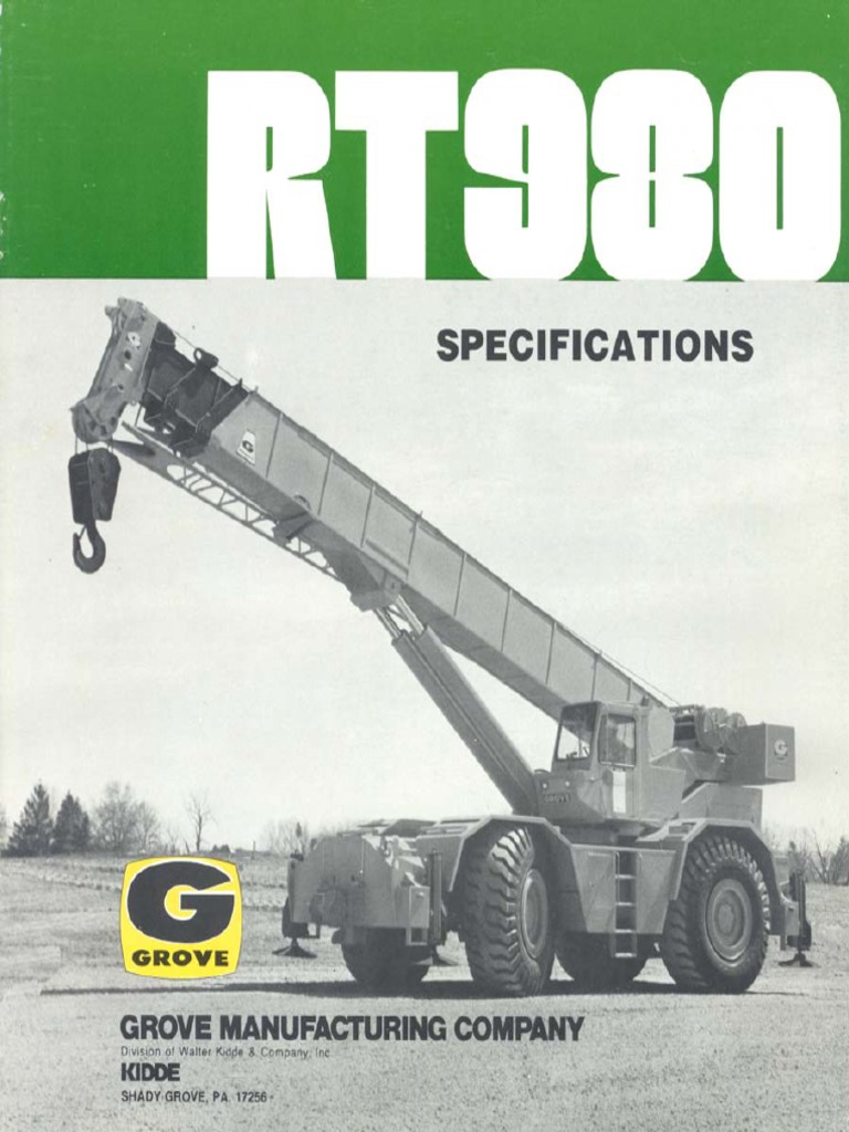 RT980-Specifications | PDF