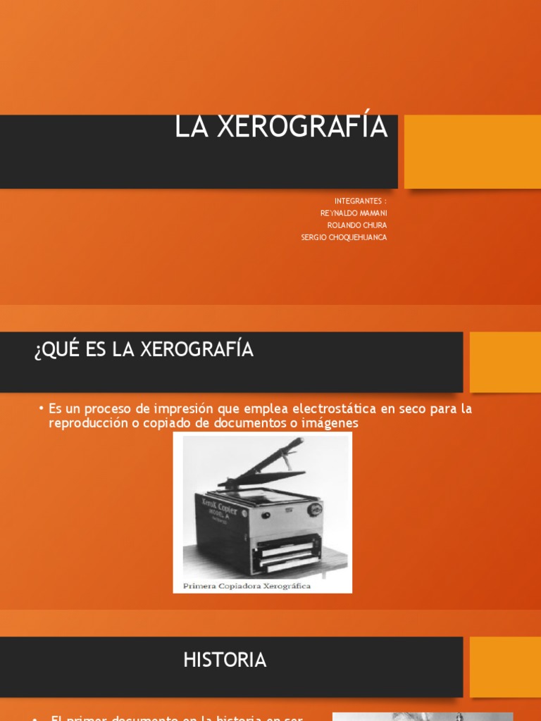 La Xerografía | PDF
